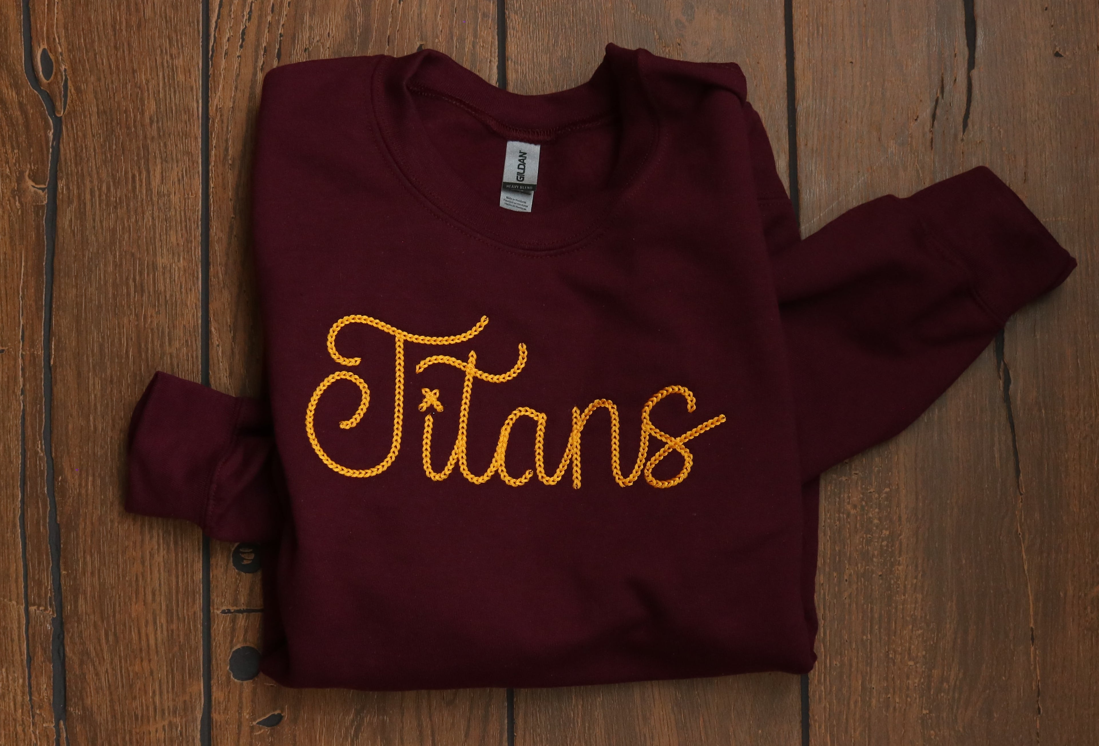 Chain stitch Titans embroidery – JD's